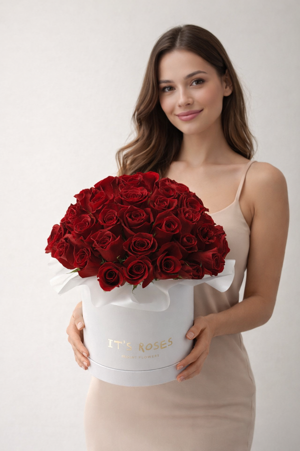 MEGA BOX OF RED ROSES – IT IS ROSES